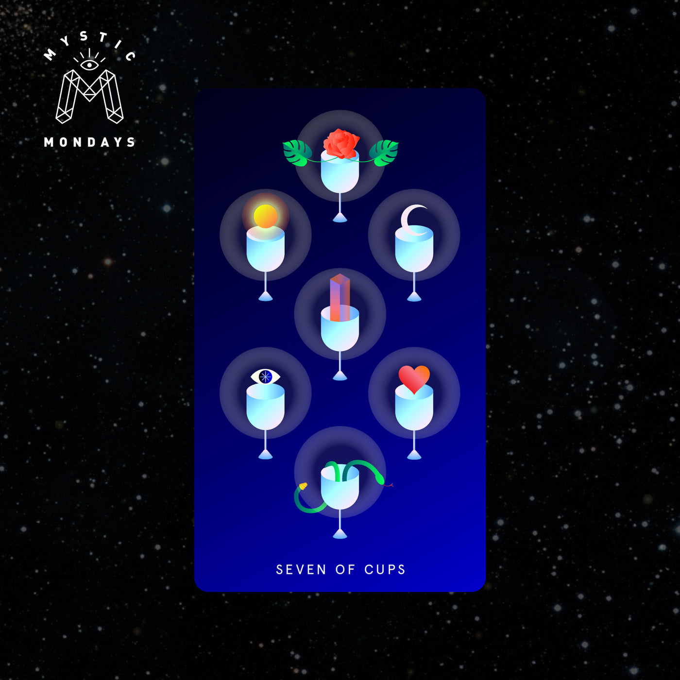 Seven of Cups - Tarot Card Meaning - Grace Duong