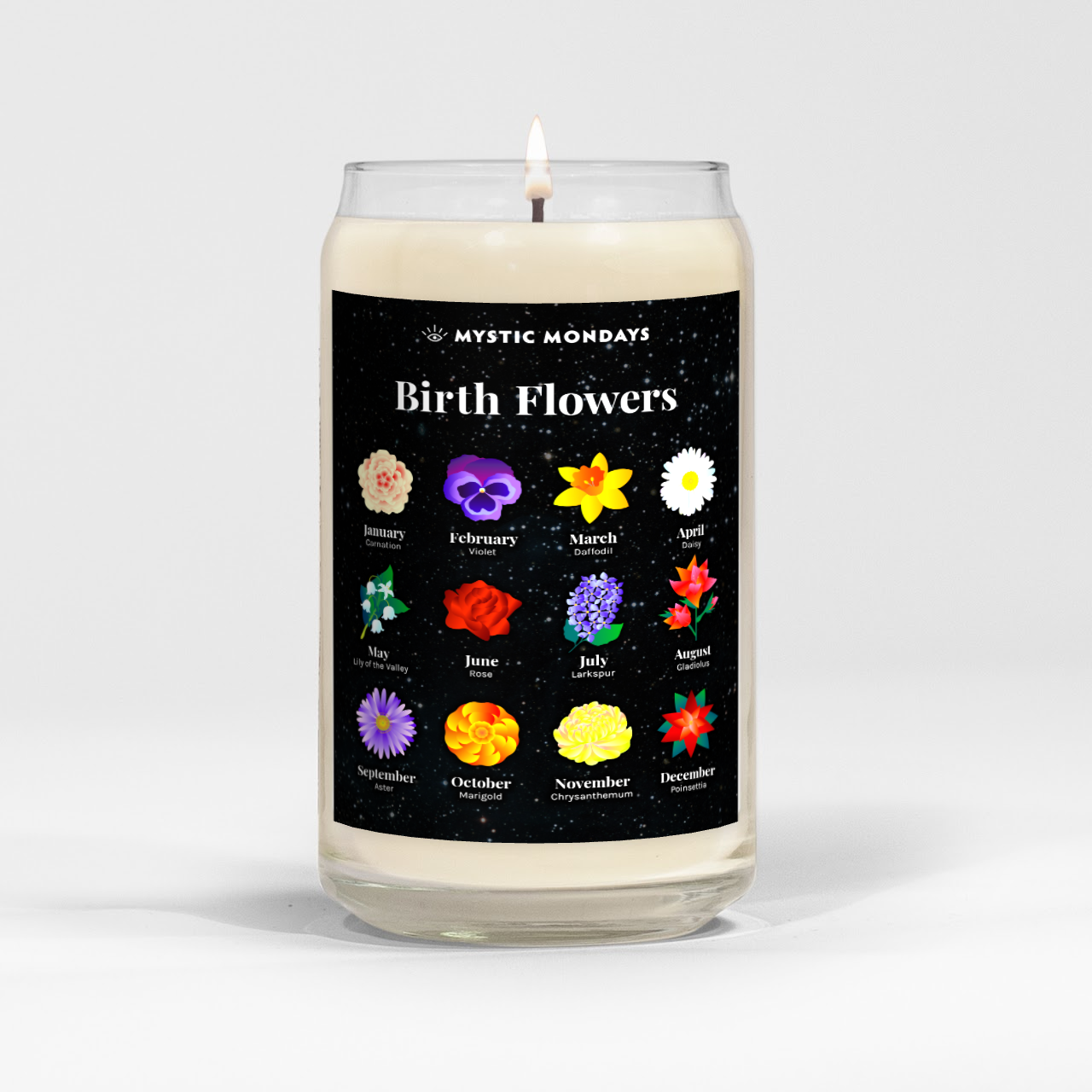 Birth Flower Candle